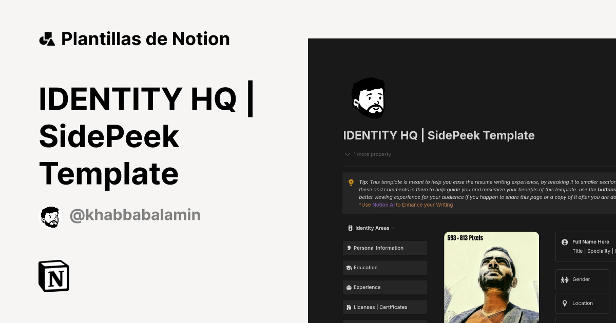 Plantilla IDENTITY HQ | SidePeek Template | Notion Marketplace