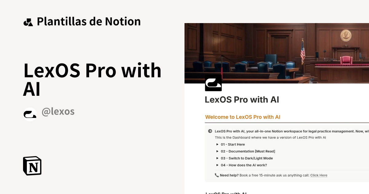 Plantilla LexOS Pro with AI | Notion Marketplace