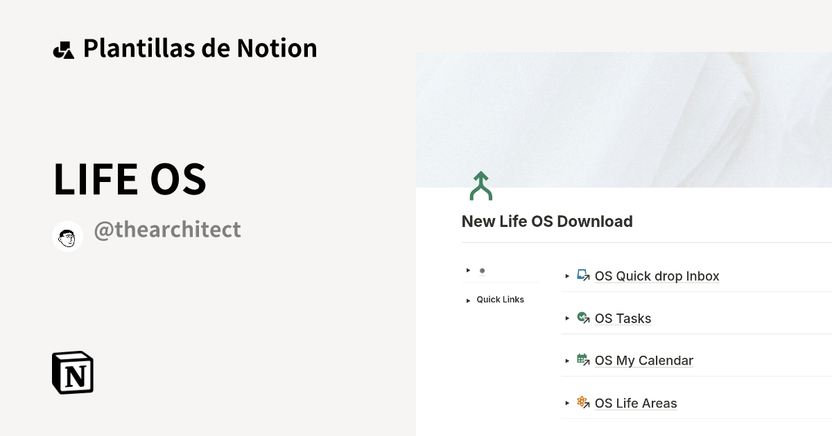 Plantilla LIFE OS | Notion Marketplace
