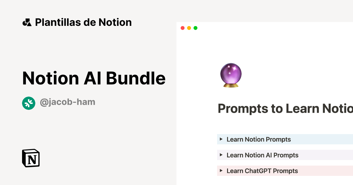Plantilla Notion AI Bundle | Notion Marketplace