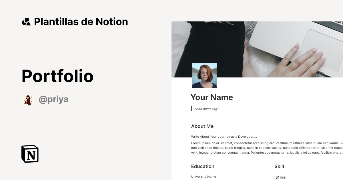 Plantilla Portfolio | Notion Marketplace