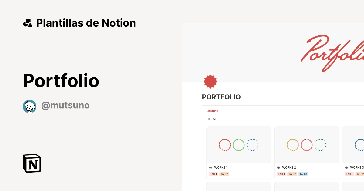 Plantilla Portfolio | Notion Marketplace