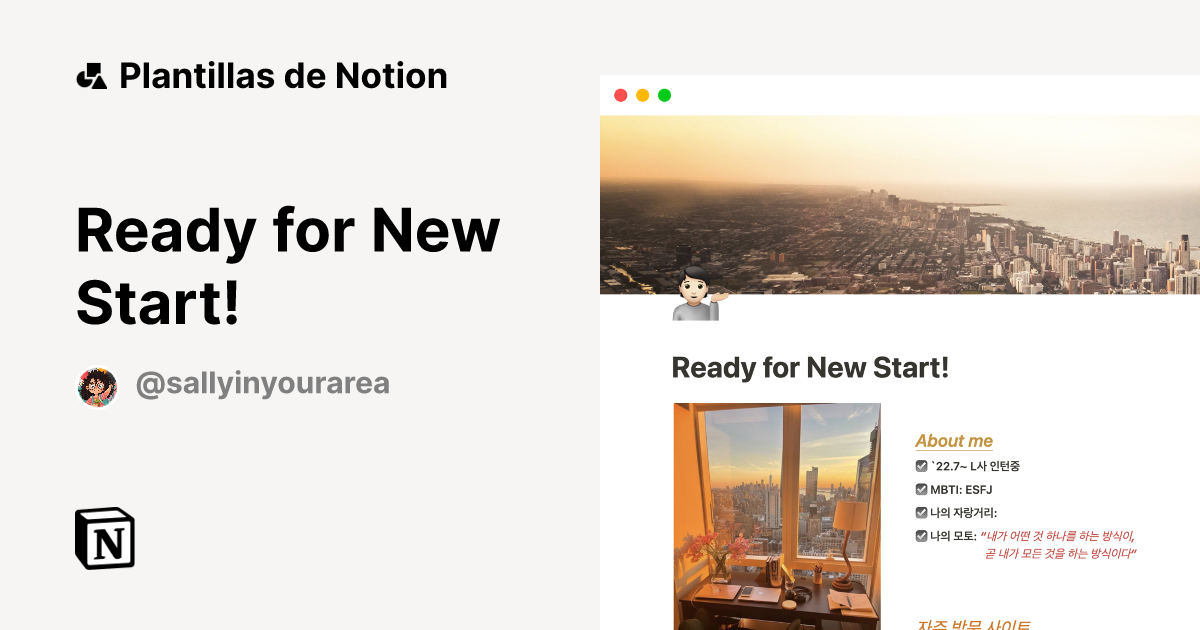 Plantilla Ready for New Start! | Notion Marketplace