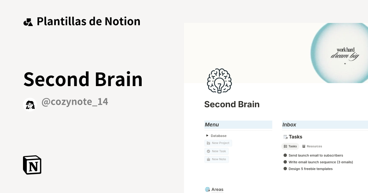 Plantilla Second Brain | Notion Marketplace