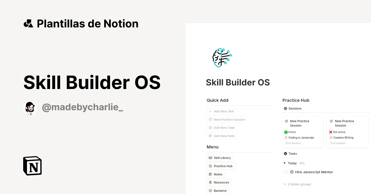 Plantilla Skill Builder OS | Notion Marketplace