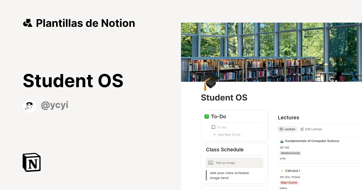Plantilla Student OS | Notion Marketplace