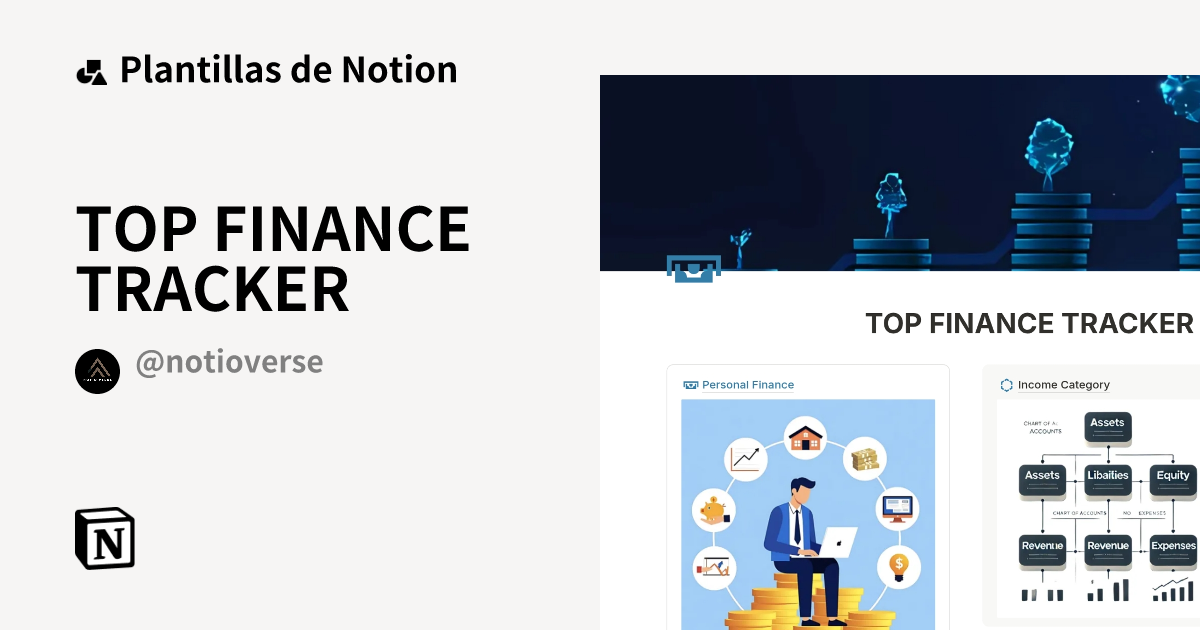 Plantilla TOP FINANCE TRACKER | Notion Marketplace