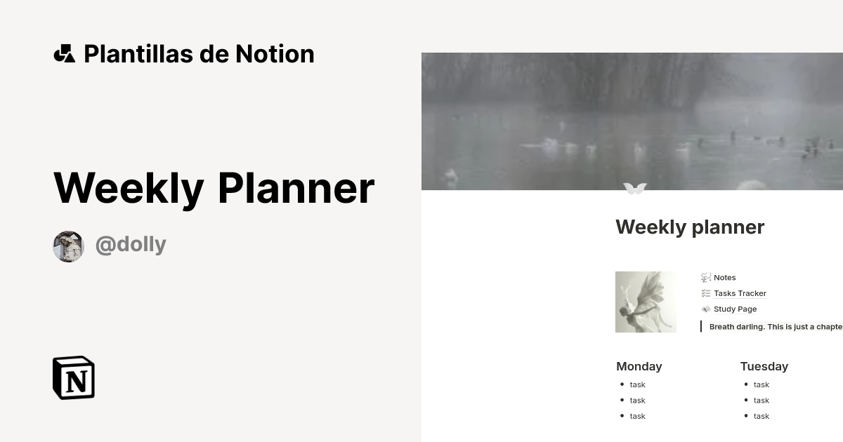 Plantilla Weekly Planner | Notion Marketplace