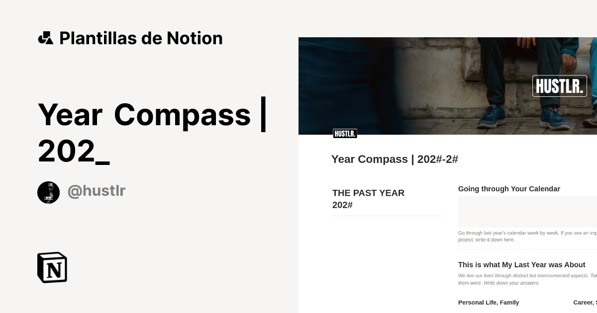 Plantilla Year Compass | 202_ | Notion Marketplace