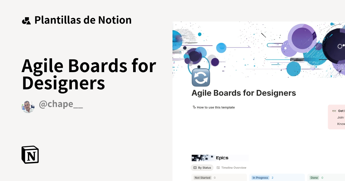Plantilla Agile Boards for Designers | Notion Marketplace