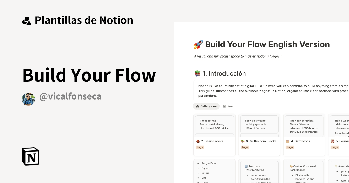 Plantilla Build Your Flow | Notion Marketplace