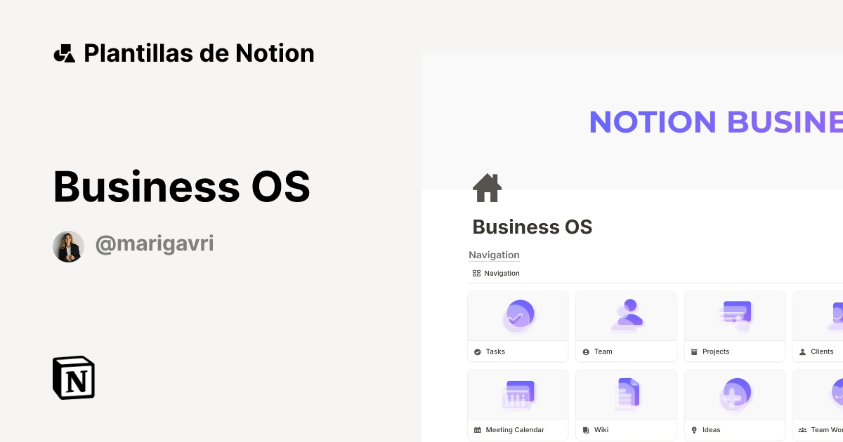 Plantilla Business OS | Notion Marketplace