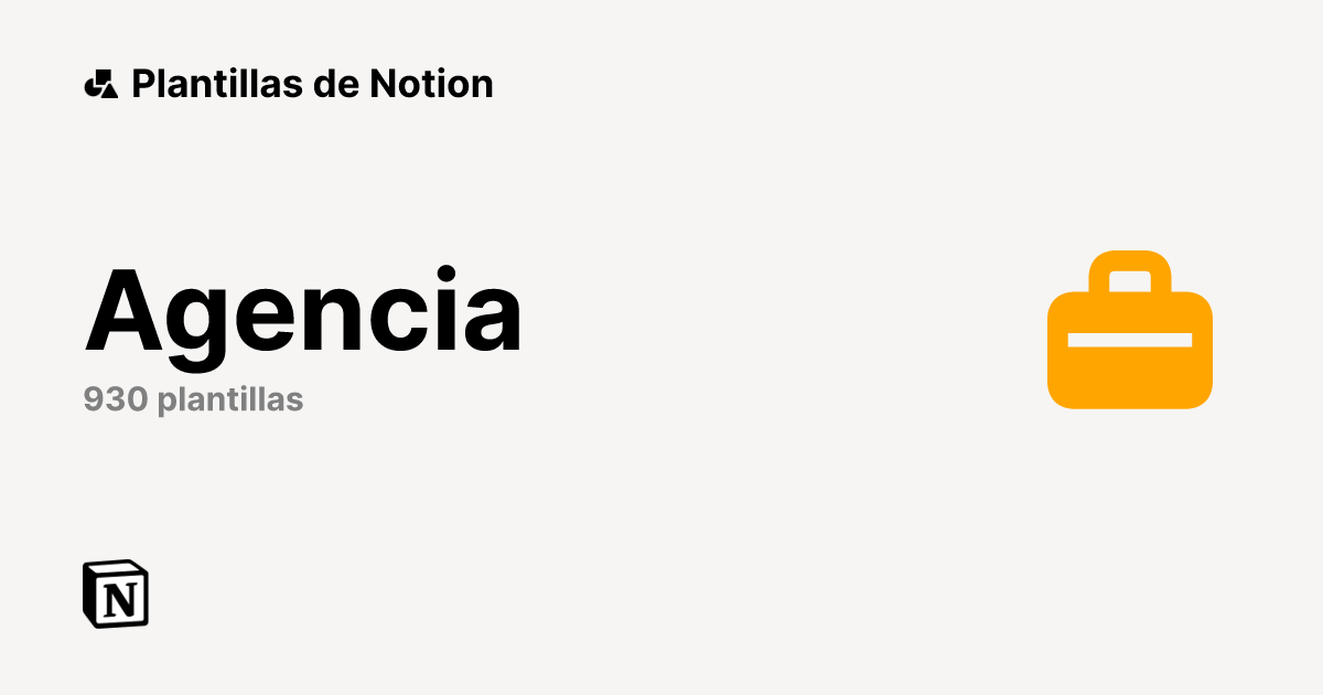 Plantillas gratuitas de Agencia de Notion | Notion Marketplace
