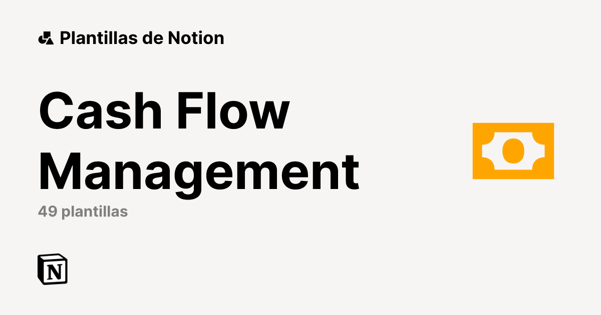 Mejores plantillas de Cash Flow Management de Notion | Notion Marketplace