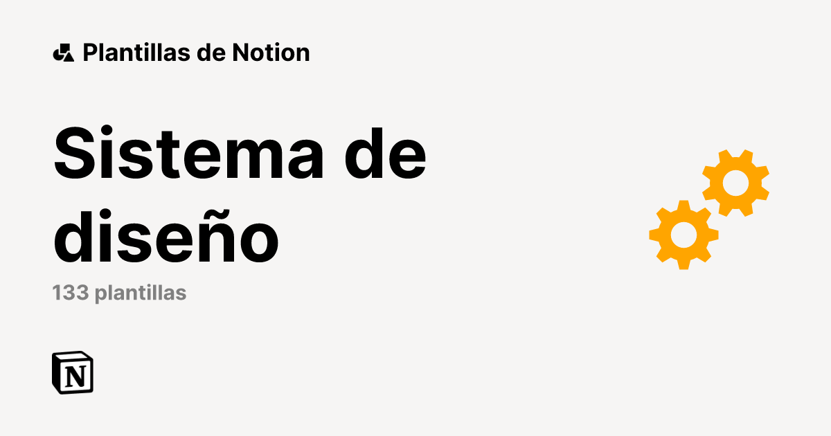 Plantillas gratuitas de Sistema de diseño de Notion | Notion Marketplace