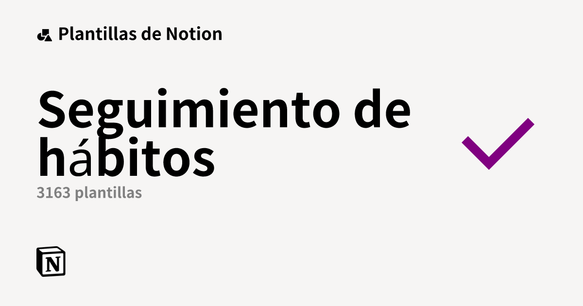 Plantillas gratuitas de Seguimiento de hábitos de Notion | Notion ...