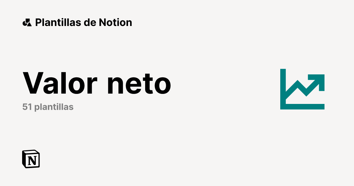 Plantillas gratuitas de Valor neto de Notion | Notion Marketplace