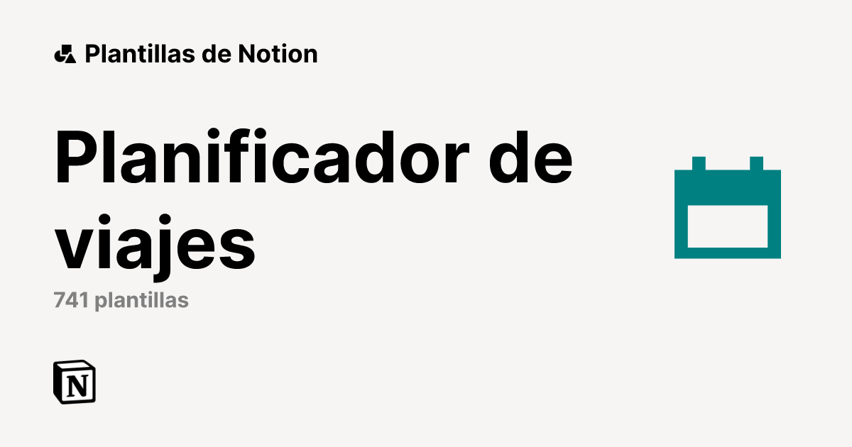 Plantillas para planificar itinerarios de viaje | Notion Marketplace