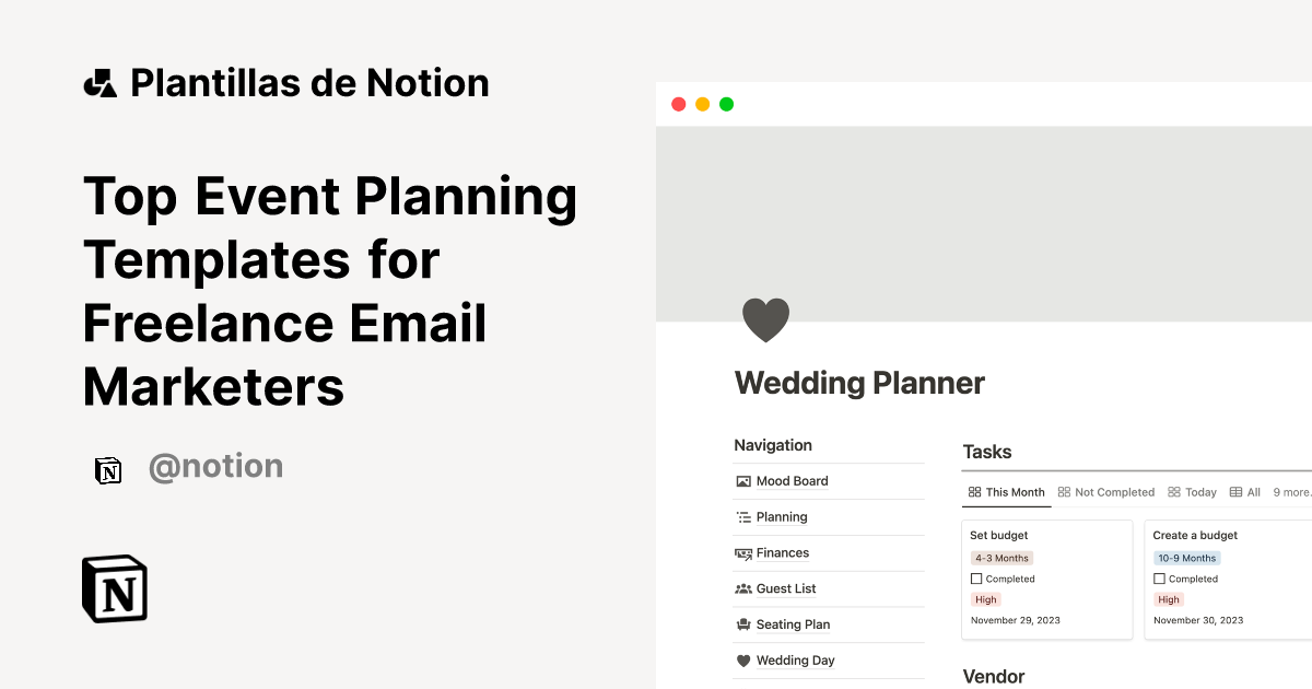 Top Event Planning Templates for Freelance Email Marketers | Plantillas ...