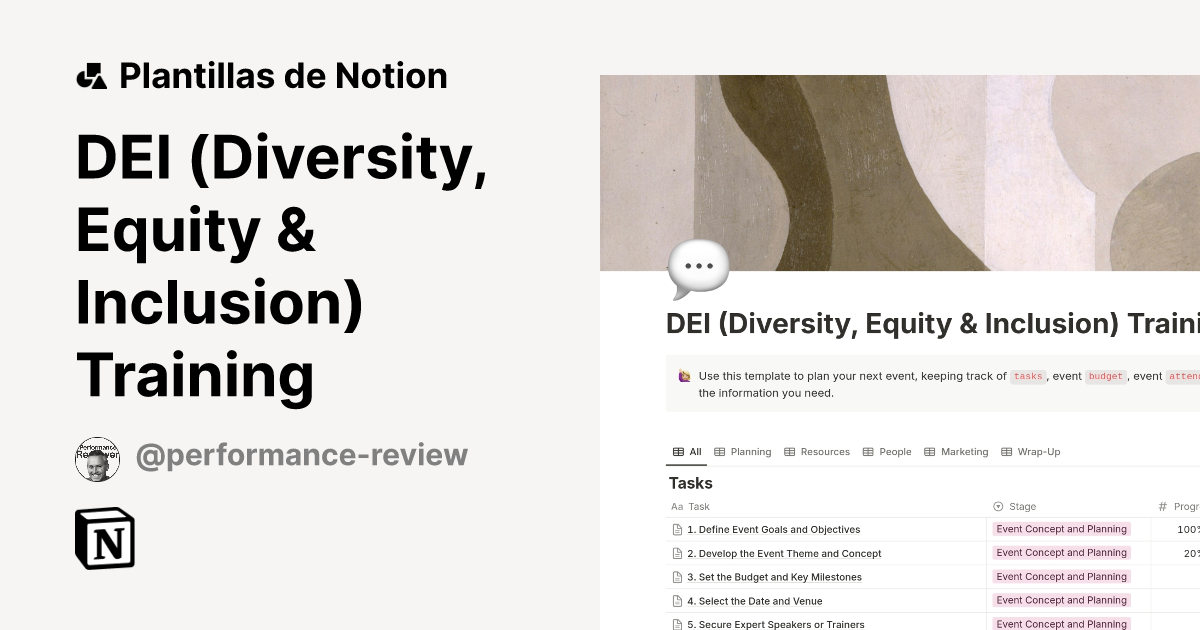 Plantilla DEI (Diversity, Equity & Inclusion) Training de Event ...