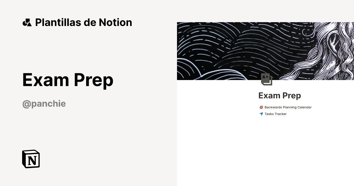Plantilla Exam Prep de panchie | Notion Marketplace