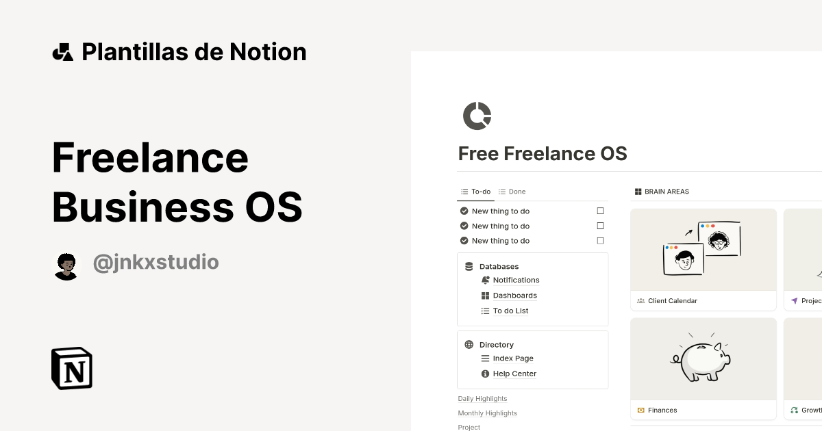 Plantilla Freelance Business OS | Notion Marketplace