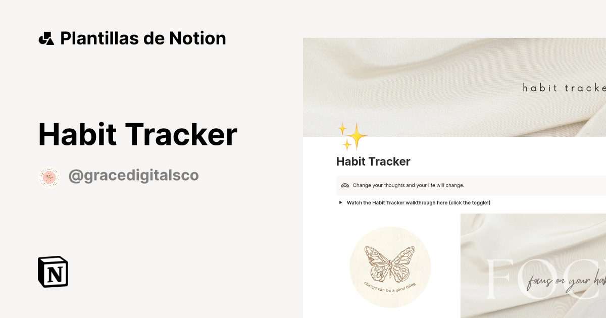 Plantilla Habit Tracker | Notion Marketplace