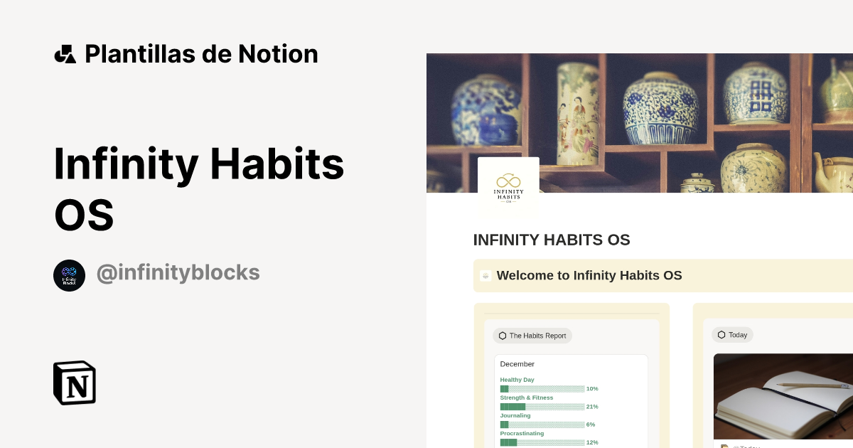 Plantilla Infinity Habits OS de Infinity Blocks | Notion Marketplace