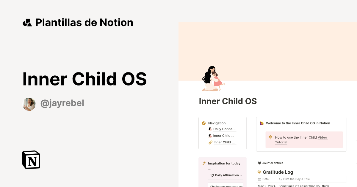 Plantilla Inner Child OS | Notion Marketplace