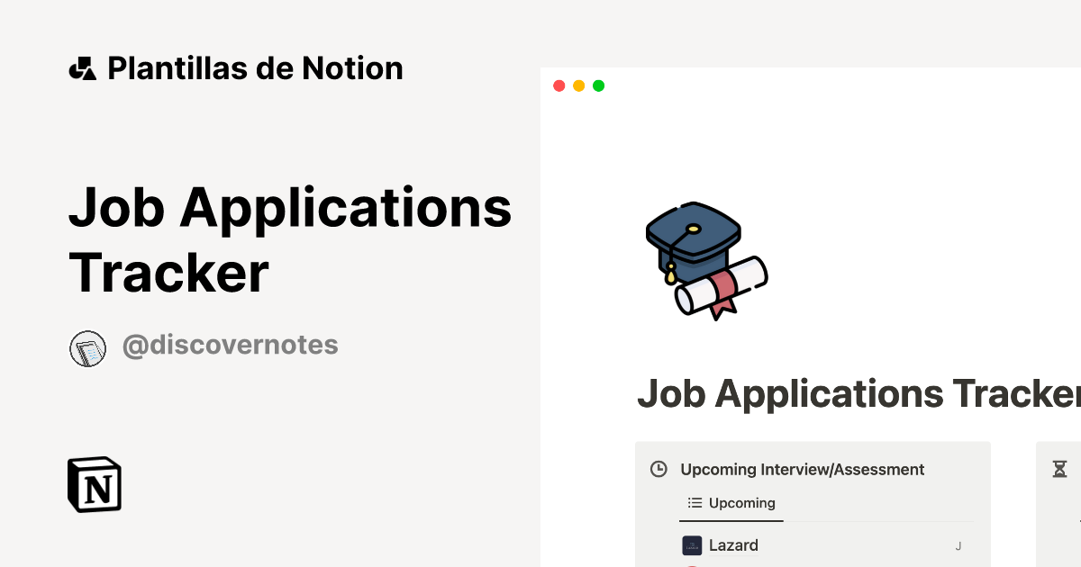 Plantilla Job Applications Tracker | Notion Marketplace