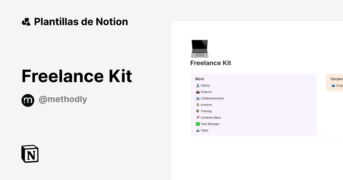 Plantilla Freelance Kit | Notion Marketplace