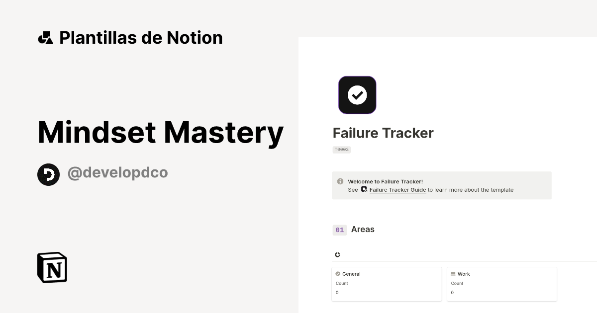 Plantilla Mindset Mastery | Notion Marketplace