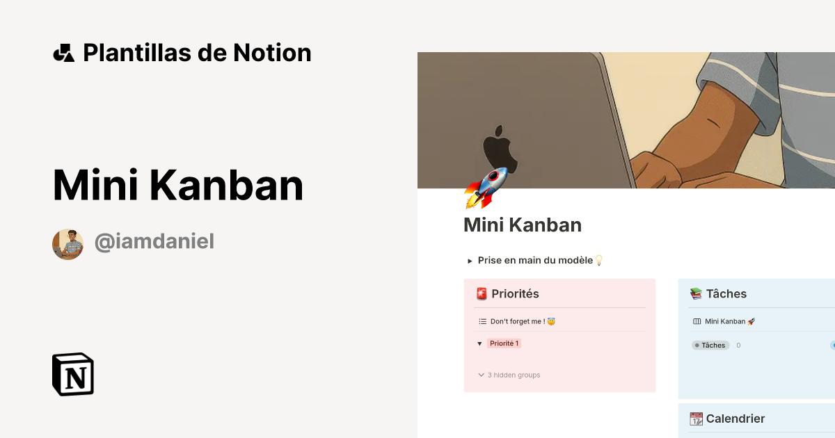 Plantilla Mini Kanban de iamdaniel | Notion Marketplace