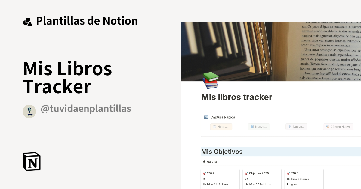Plantilla Mis Libros Tracker | Notion Marketplace