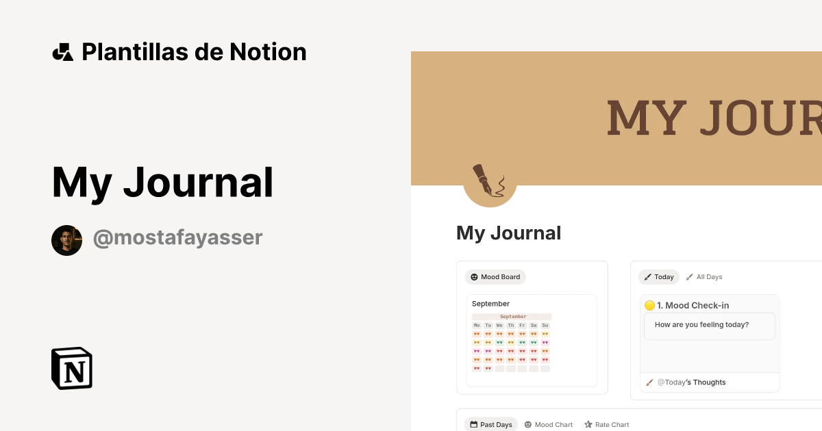 Plantilla My Journal | Notion Marketplace
