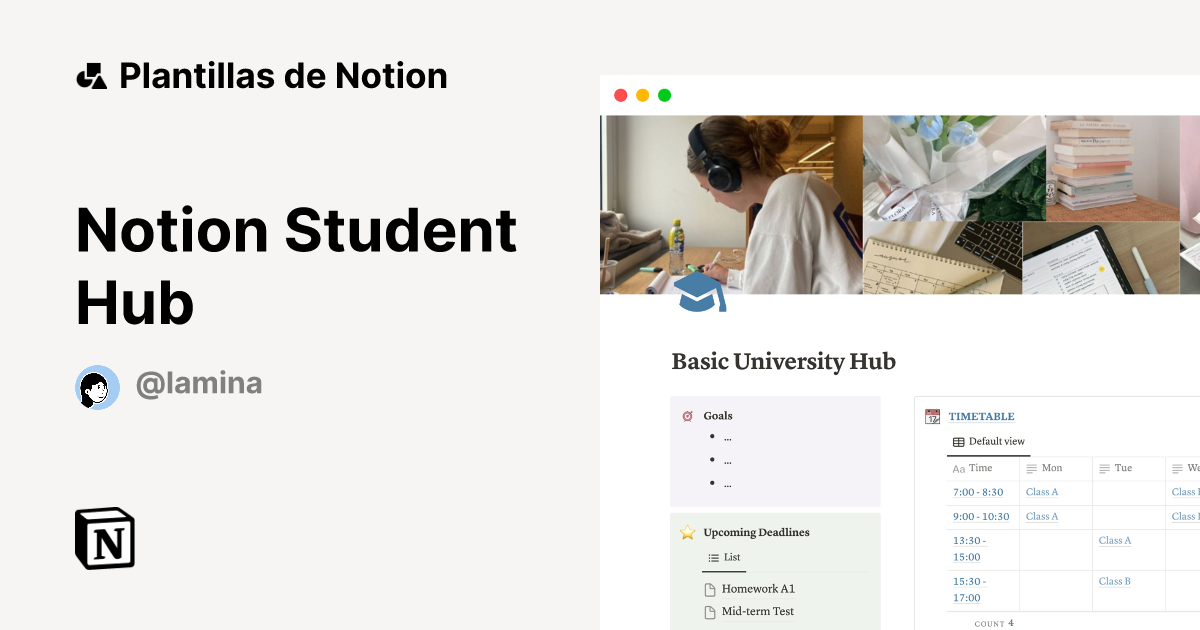 Plantilla Notion Student Hub | Notion Marketplace