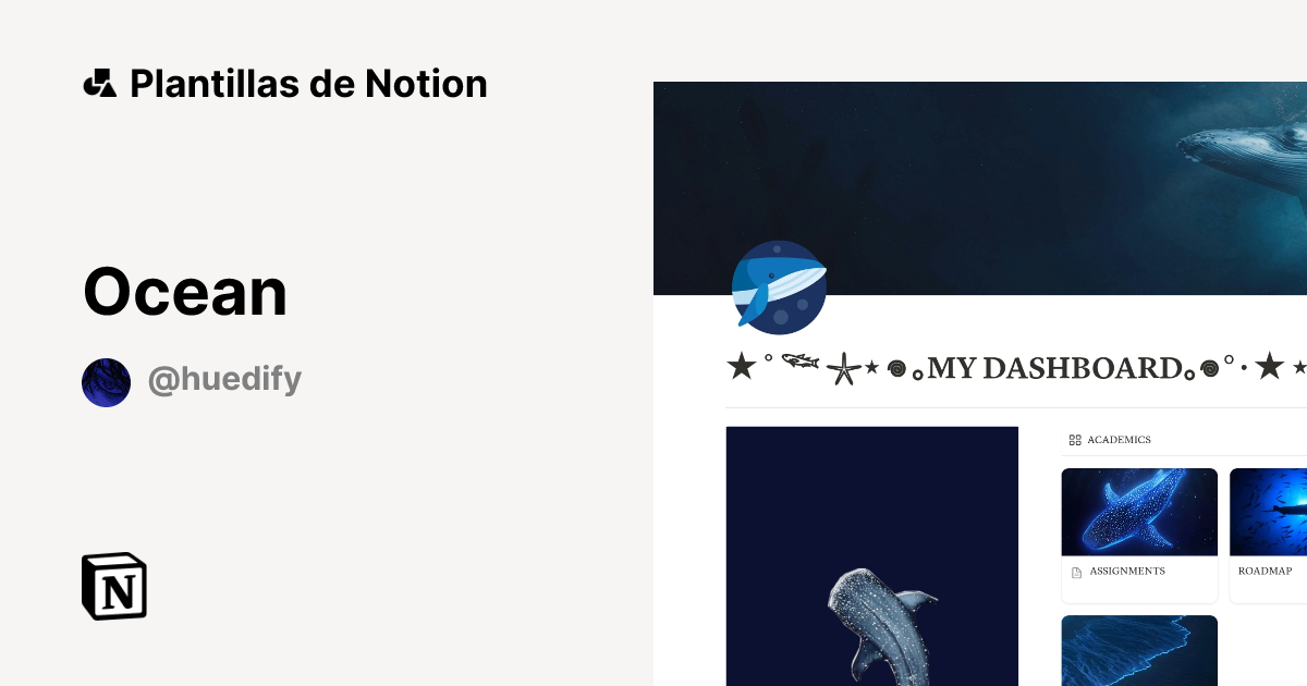 Plantilla Ocean | Notion Marketplace