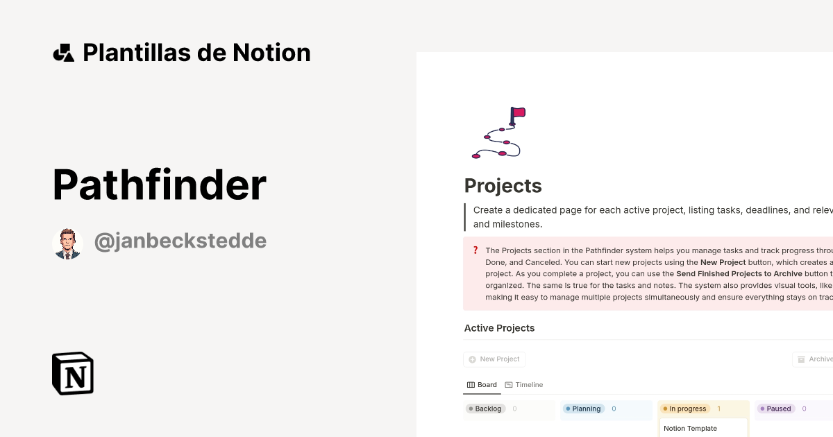 Plantilla Pathfinder | Notion Marketplace
