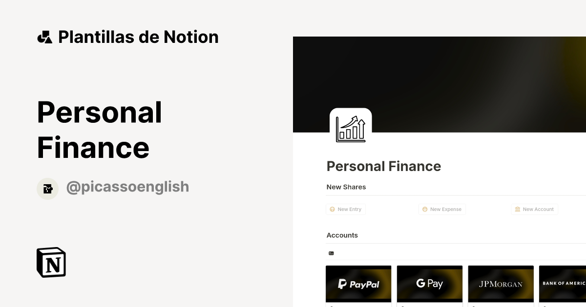 Plantilla Personal Finance | Notion Marketplace
