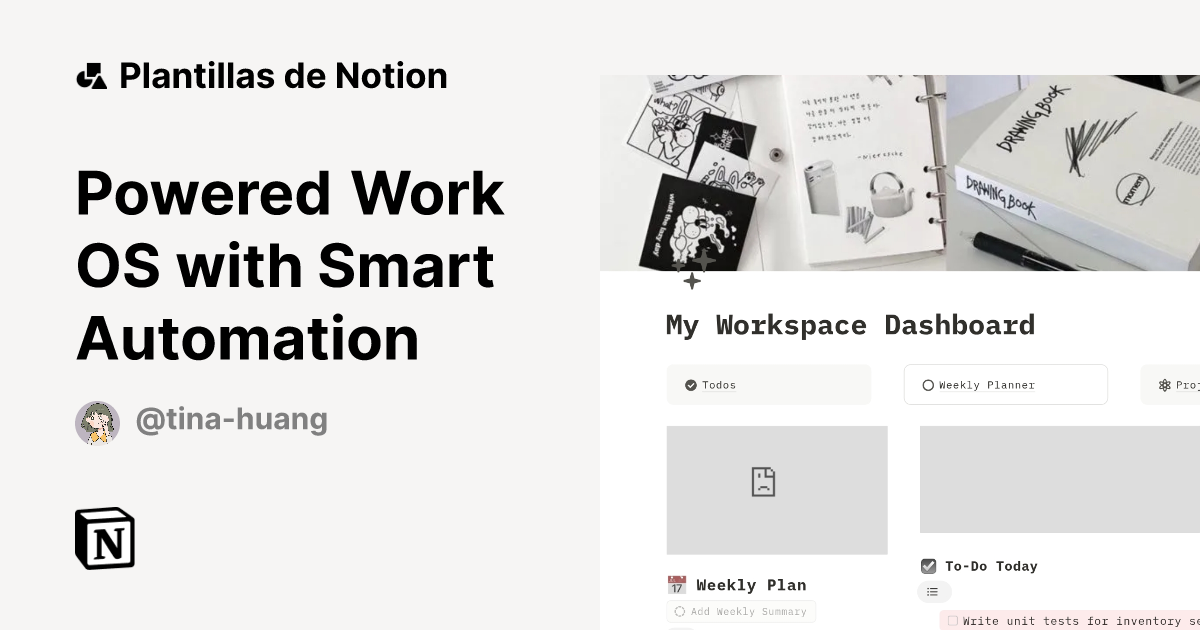 Plantilla Powered Work OS with Smart Automation | Notion Marketplace