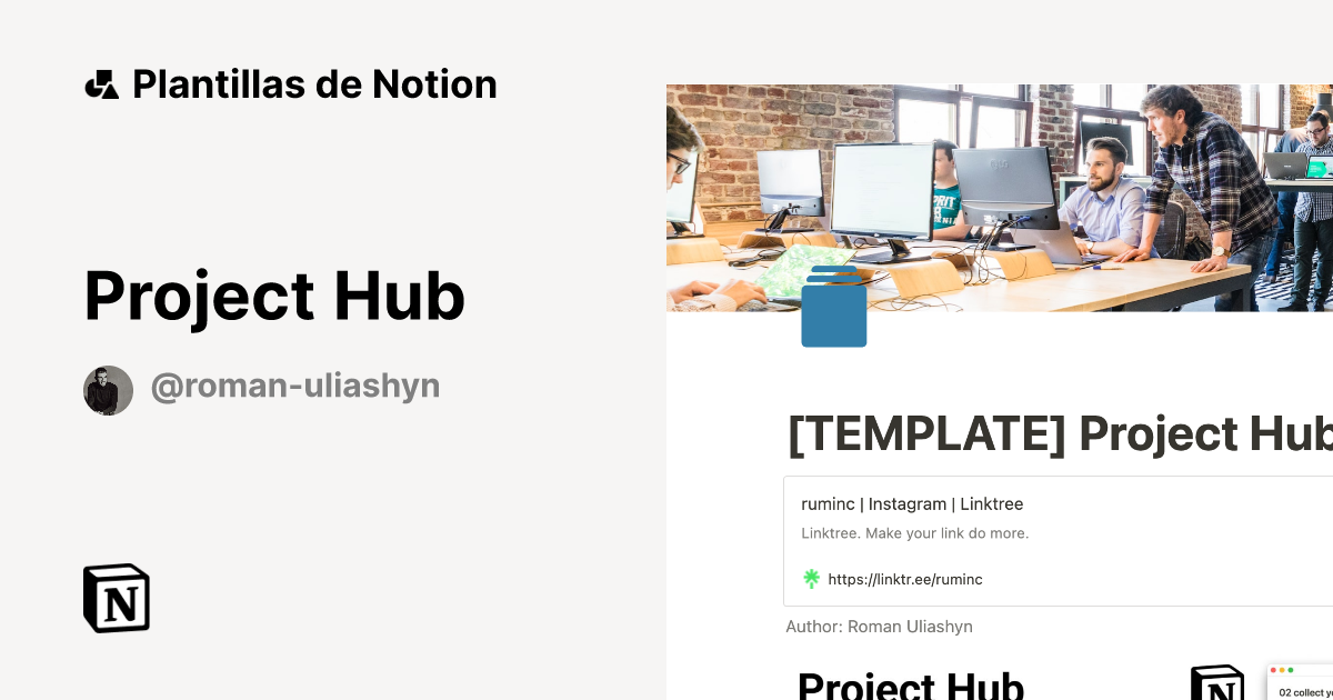 Plantilla Project Hub | Notion Marketplace