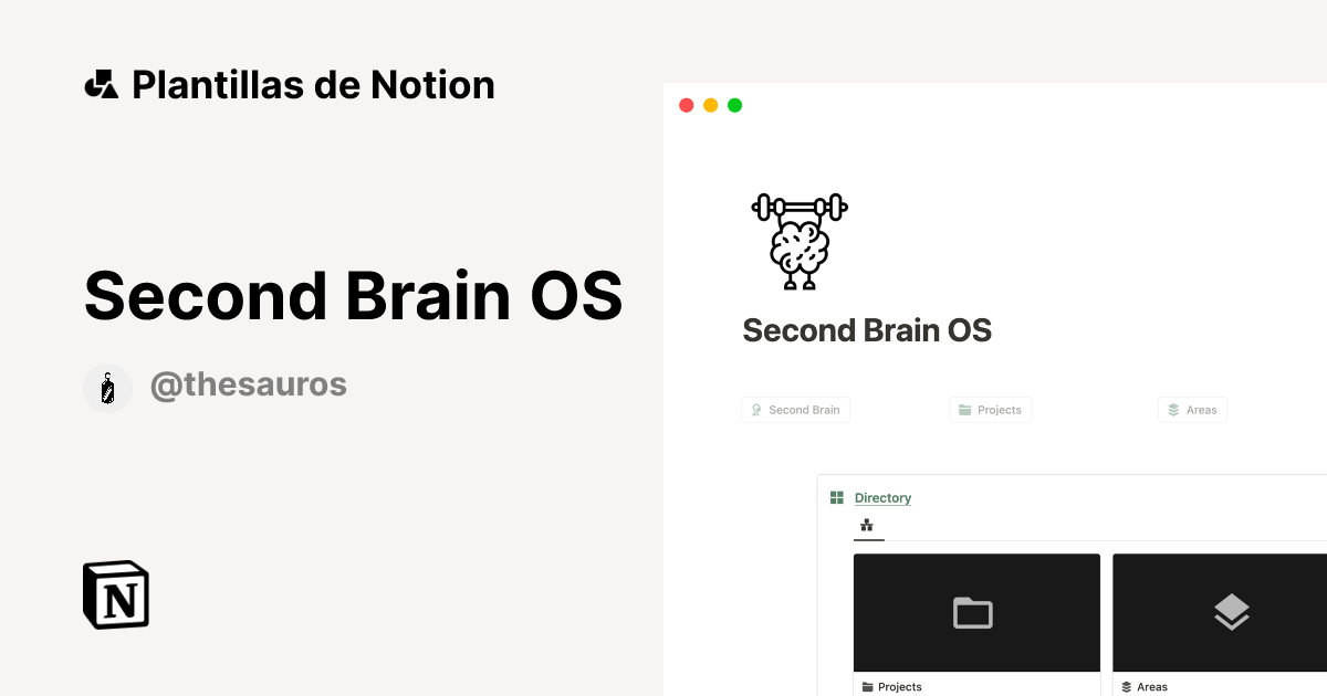 Plantilla Second Brain OS | Notion Marketplace