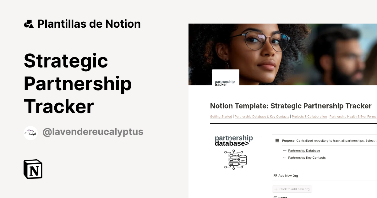 Plantilla Strategic Partnership Tracker | Notion Marketplace