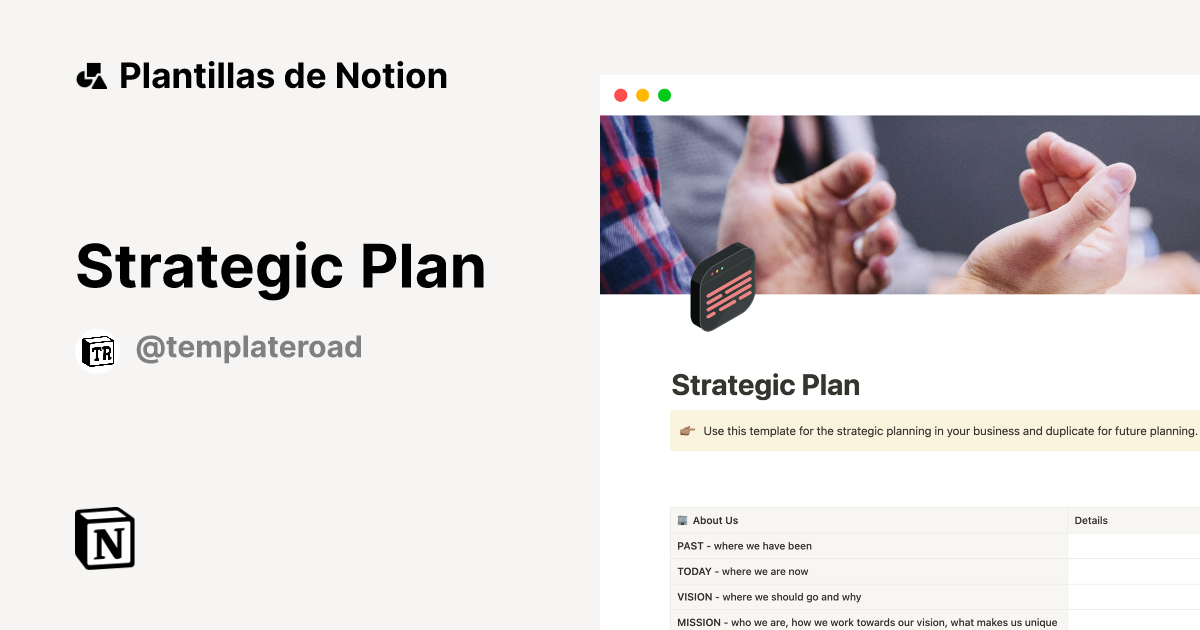Plantilla Strategic Plan | Notion Marketplace