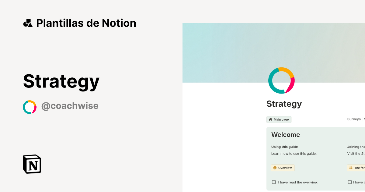 Plantilla Strategy | Notion Marketplace