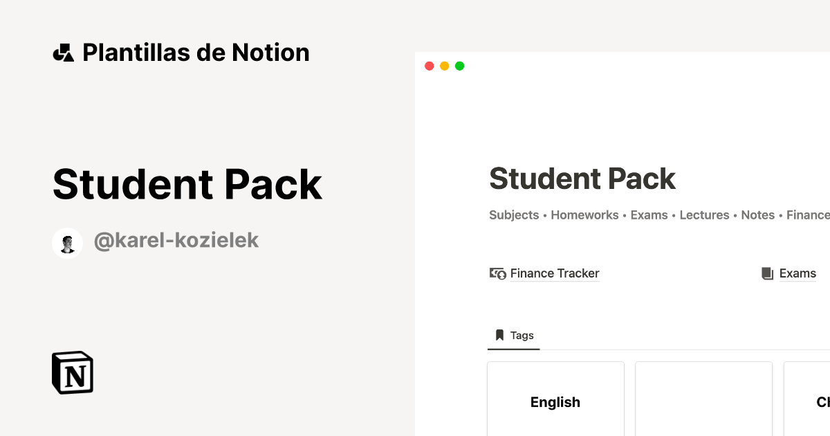 Plantilla Student Pack | Notion Marketplace