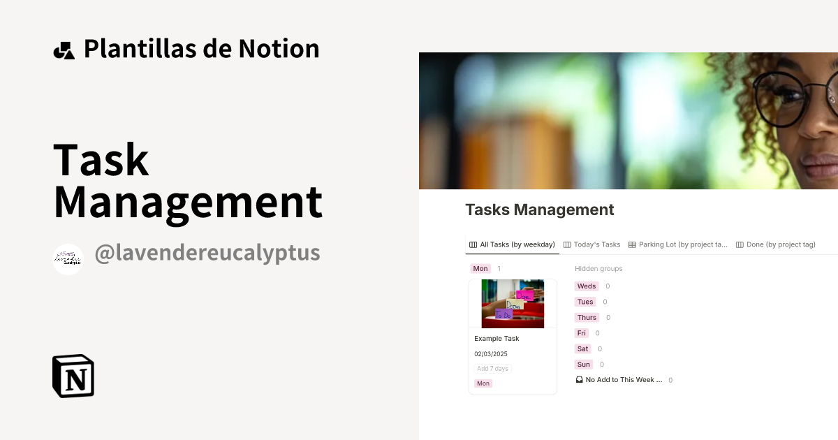 Plantilla Task Management | Notion Marketplace