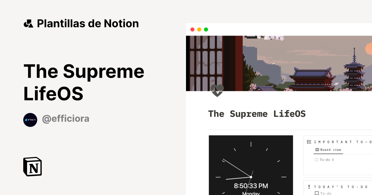 Plantilla The Supreme LifeOS | Notion Marketplace