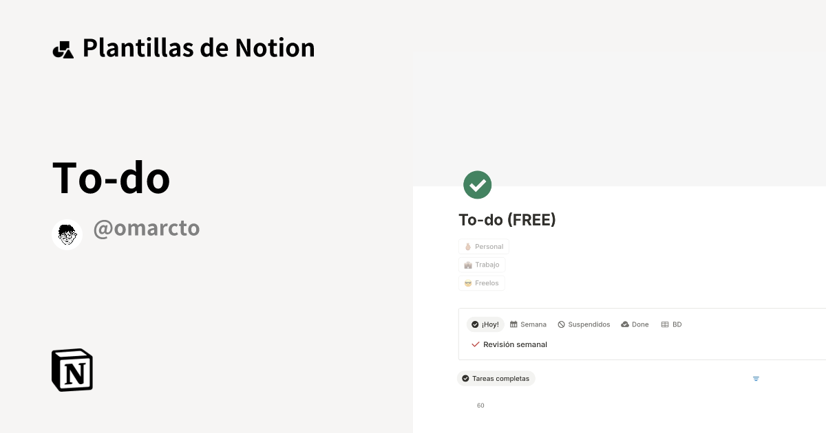 Plantilla To-do | Notion Marketplace