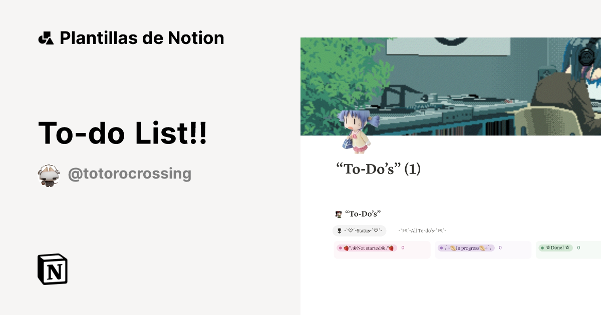 Plantilla To-do List!! | Notion Marketplace